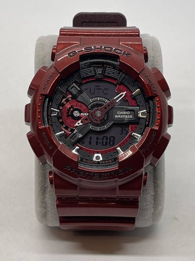 Casio G Shock Maroon Mens Wristwatch