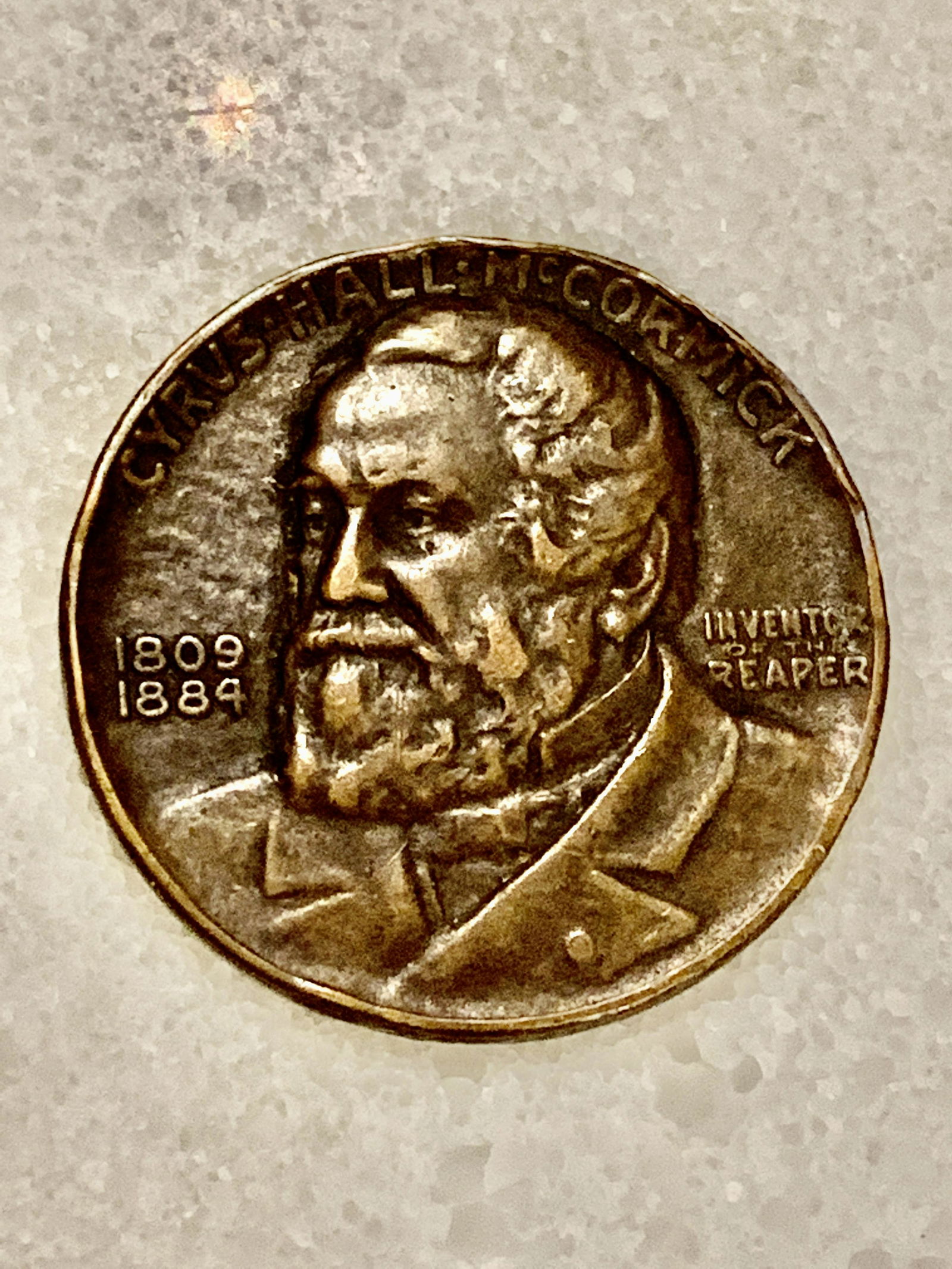 ANTIQUE CYRUS HALL MCCORMICK MEDAL COIN (#0236) on Sep 03, 2021 | Rare ...