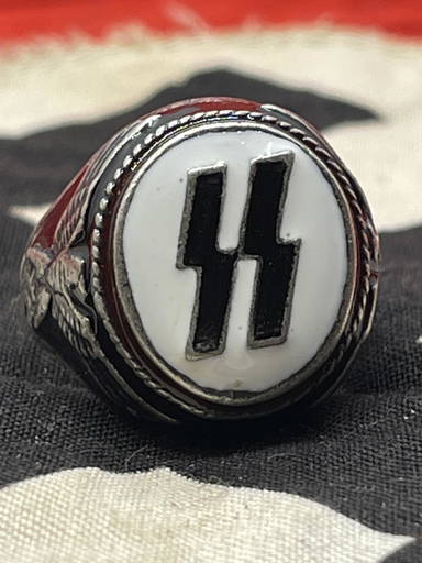 RARE WW2 GERMAN WAFFEN SS OFFICER 800 SILVER RING - Oct 02, 2021 | Rare ...