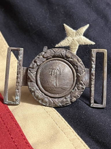 Rare Civil War Confederate South Carolina Belt Buckle