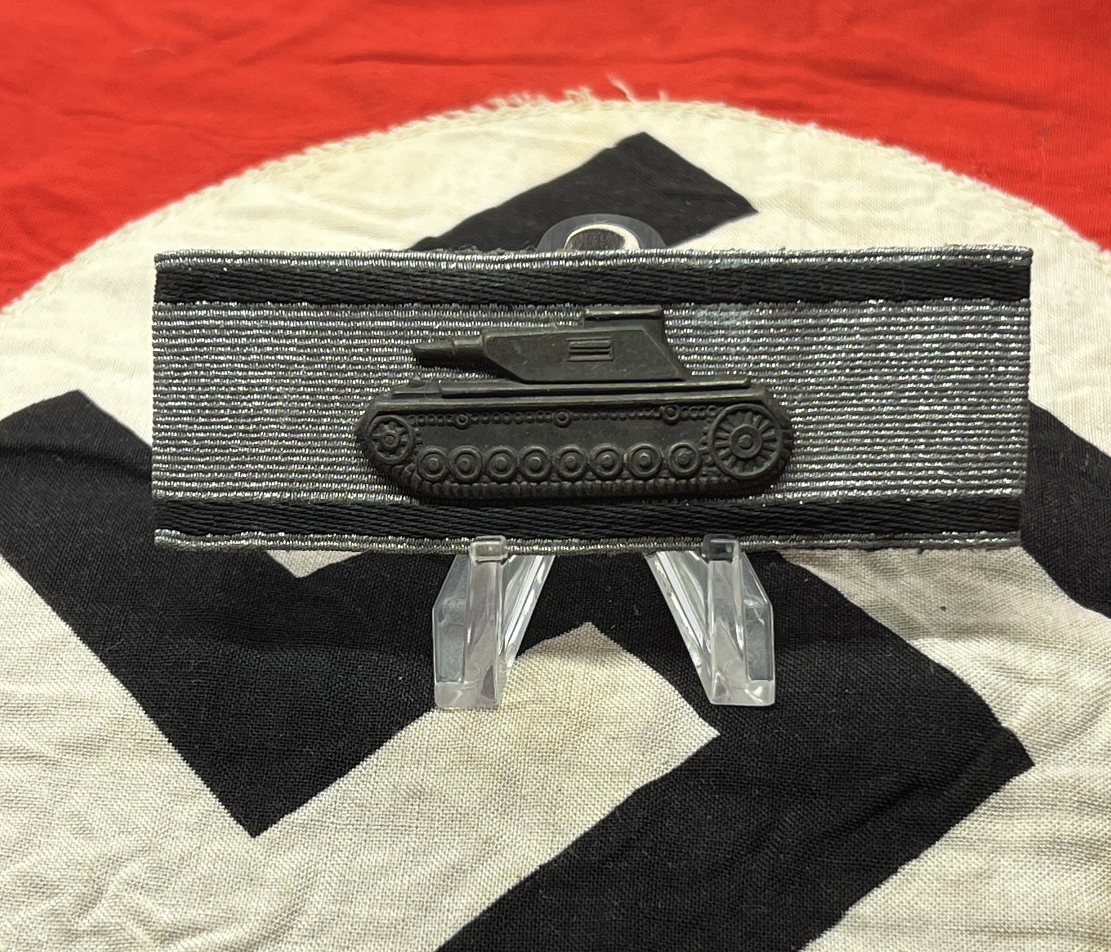 Ww2 German Tank Destruction Badge In Silver