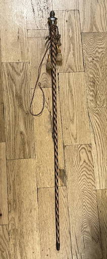 Rare Ww2 German Reserve Hat Ruh Officer Walking Cane