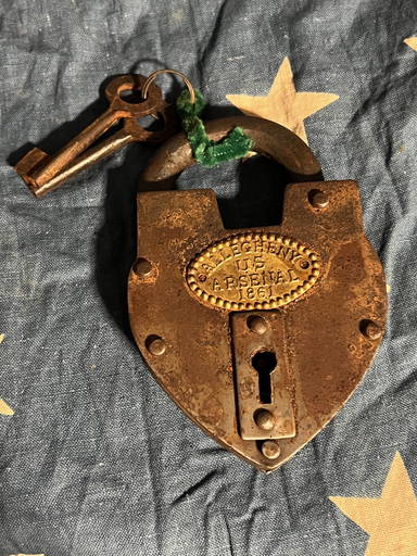ANTIQUE CIVIL WAR ALLEGHENY US ARSENAL 1861 LOCK WITH - Dec 20, 2021 ...