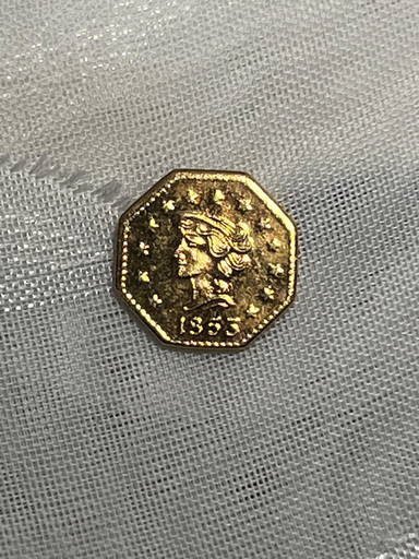 1853 California Gold Coin Token
