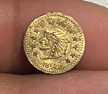 Rare 1853 1/2 Dollar California Gold Coin