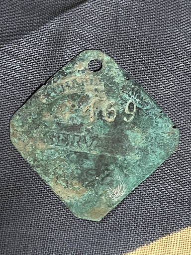 Antique 1800's Charleston, S.c. Servant Slave Tag