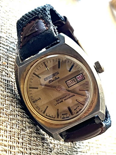 Vintage Kronotron Electra Datomatic Wristwatch