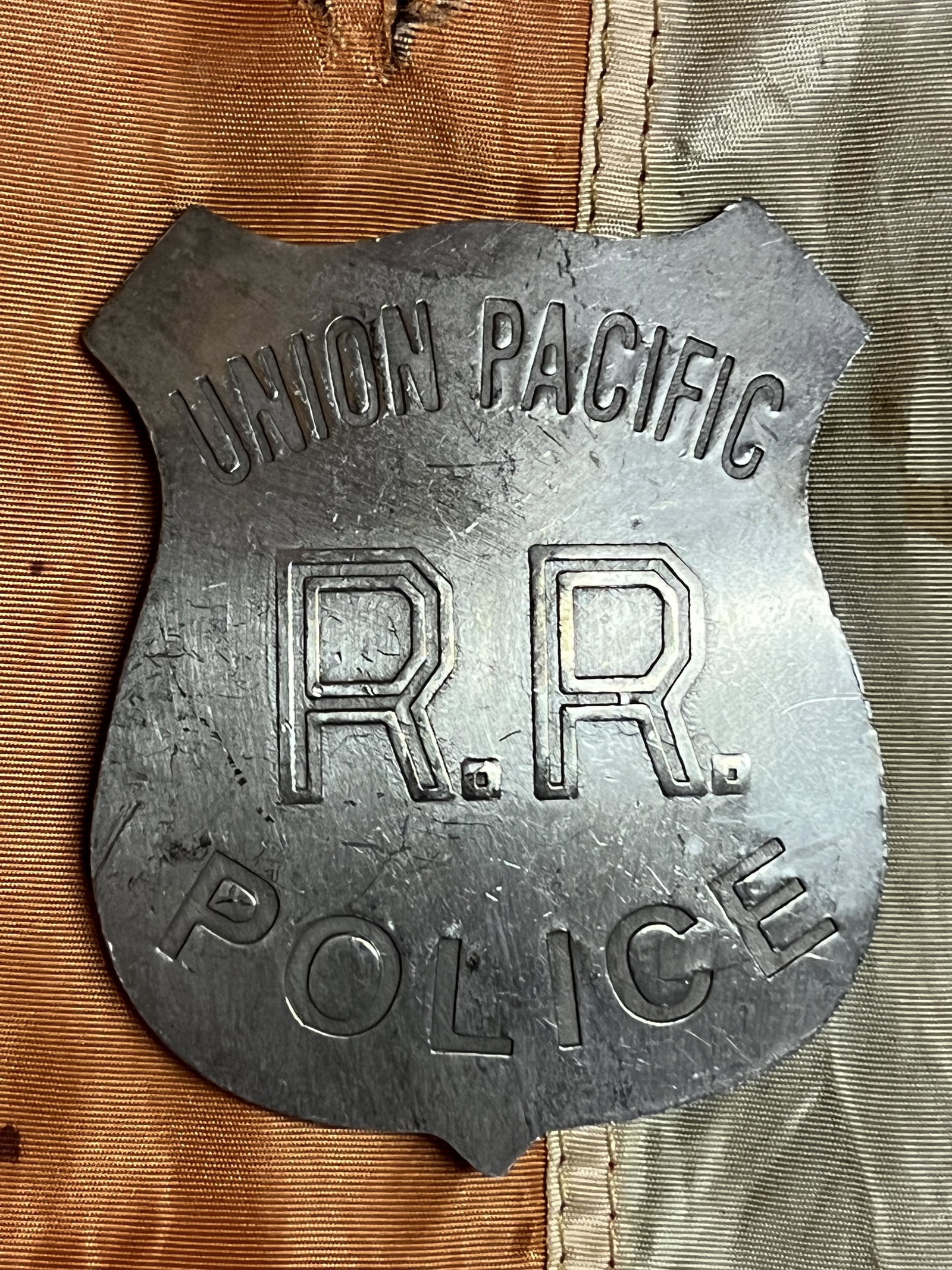 Antique Union Pacific Railroad Police Badge