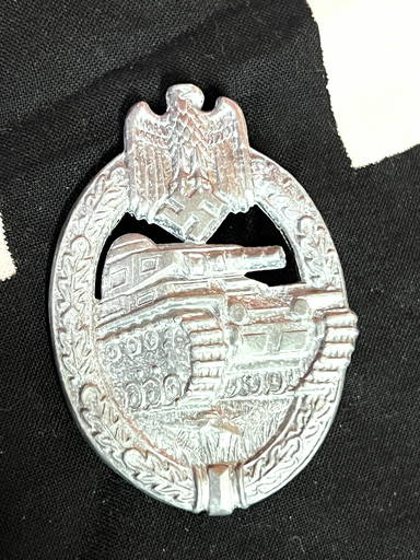 WW2 GERMAN PANZER TANK BADGE IN SILVER - Aug 29, 2022 | Rare Treasures ...