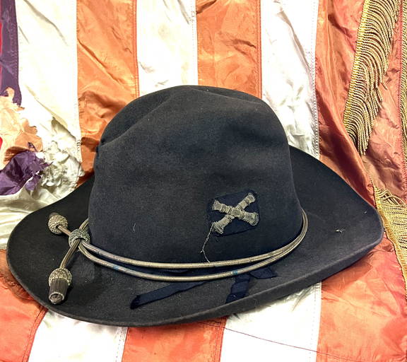 RARE CIVIL WAR CONFEDERATE ARTILLERY OFFICER SLOUCH HAT CAP (#0155) on ...