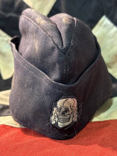 RARE WW2 GERMAN WAFFEN SS M38 ENLISTED MANS OVERSEAS PANZER CAP (#0092 ...