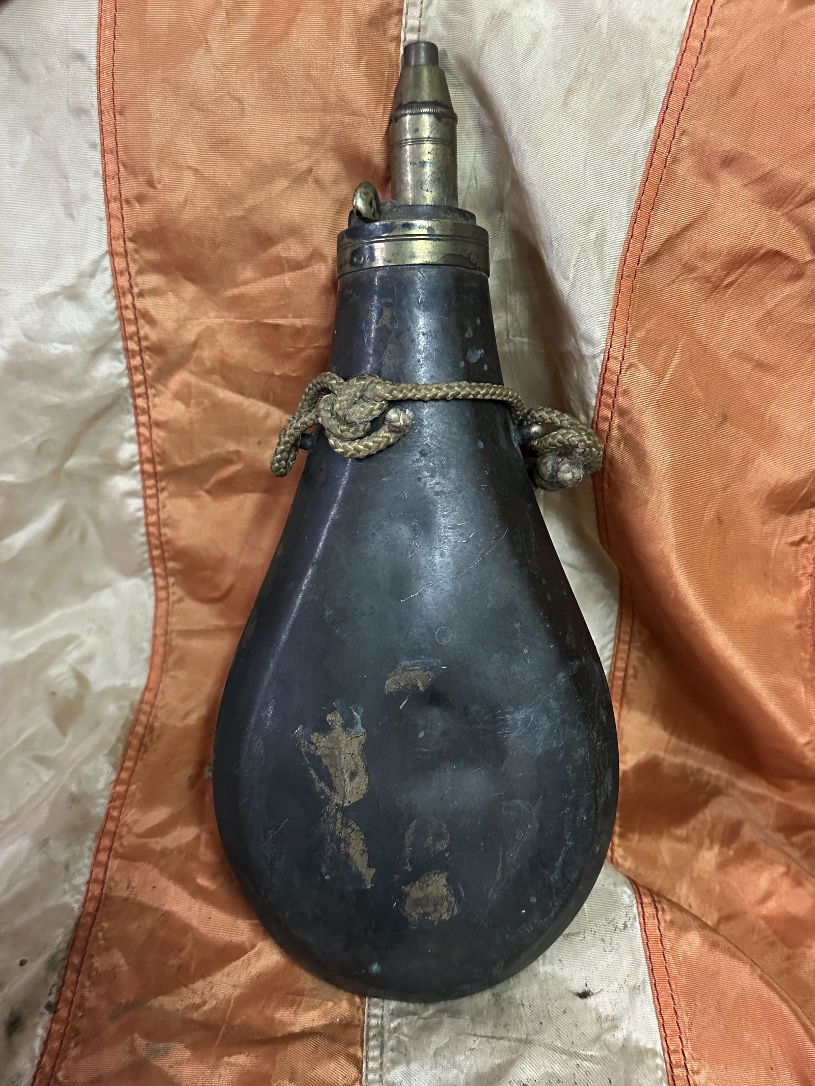 Rare Civil War Confederate Plain Powder Flask