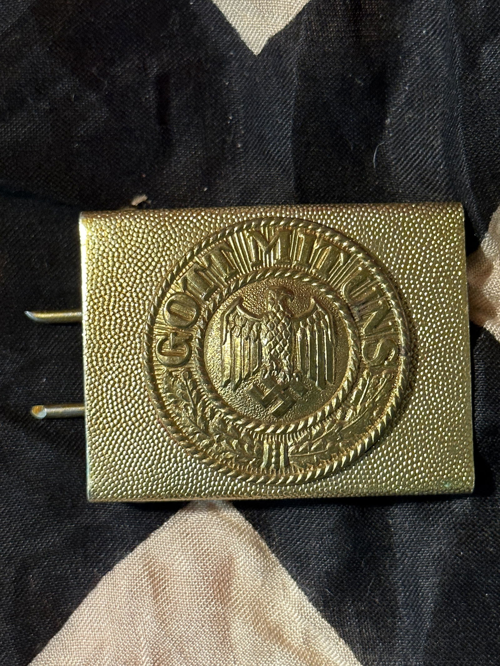 Ww2 German Kriegsmarine Em Parade Belt Buckle