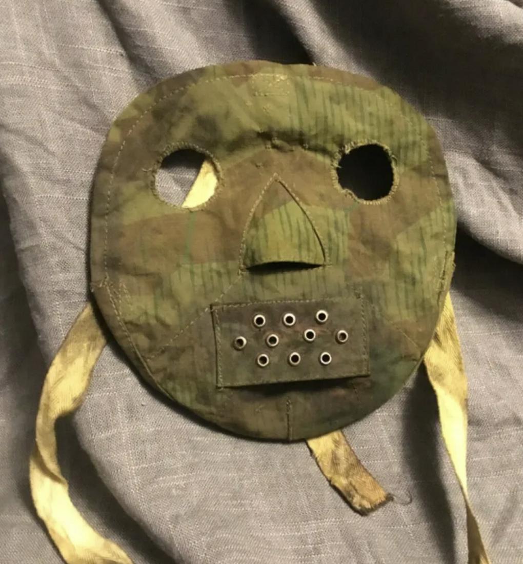 WW2 GERMAN WAFFEN SS SPLINTER CAMO SNIPER'S MASK - Mar 27, 2023 | Rare ...