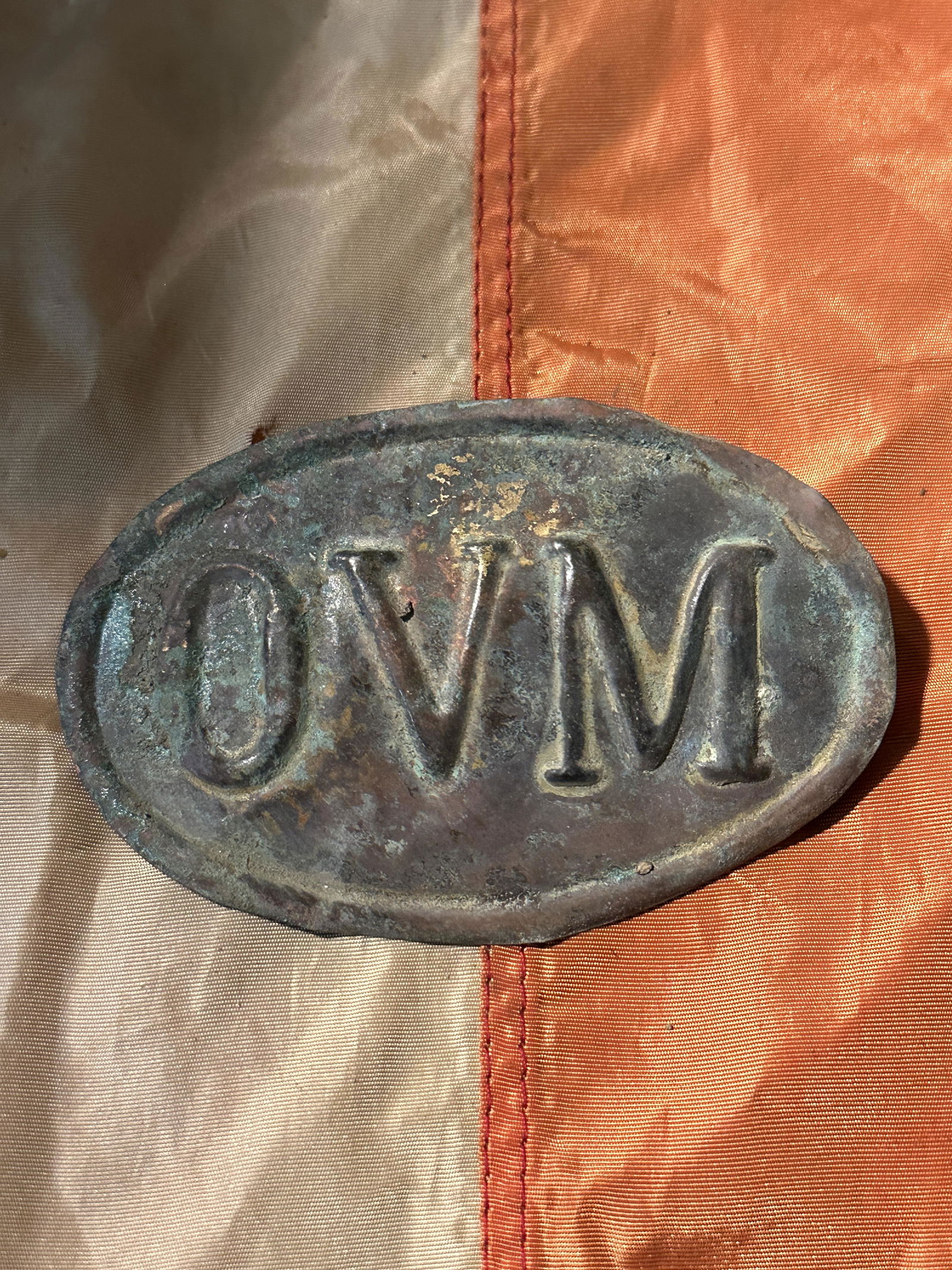 RARE CIVIL WAR "OVM" OHIO VOLS. MILITIA CARTRIDGE BOX PLATE - Mar 27 ...