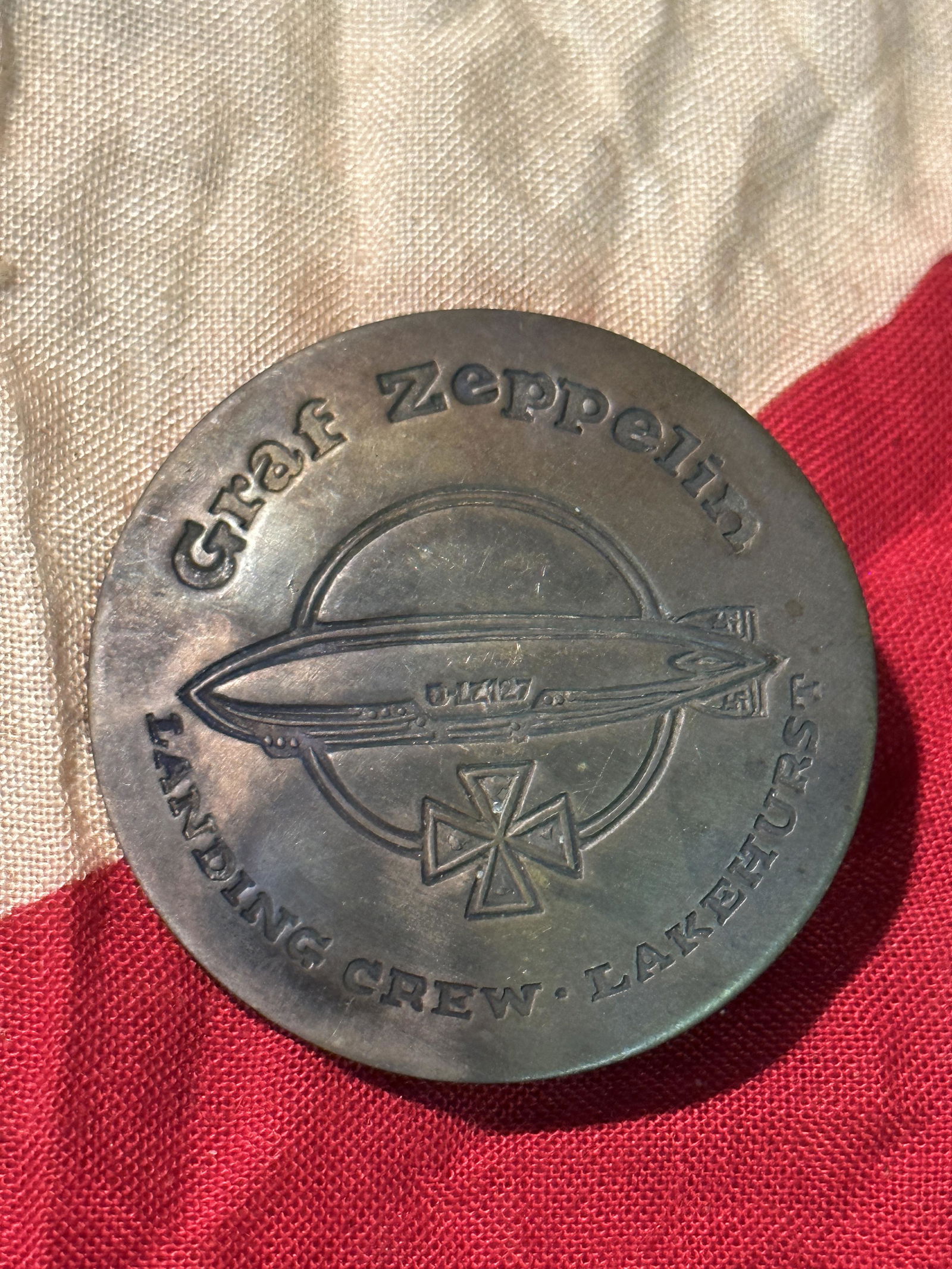Ww2 German Graf Zeppelin Lakehurst Landing Crew Employee Badge