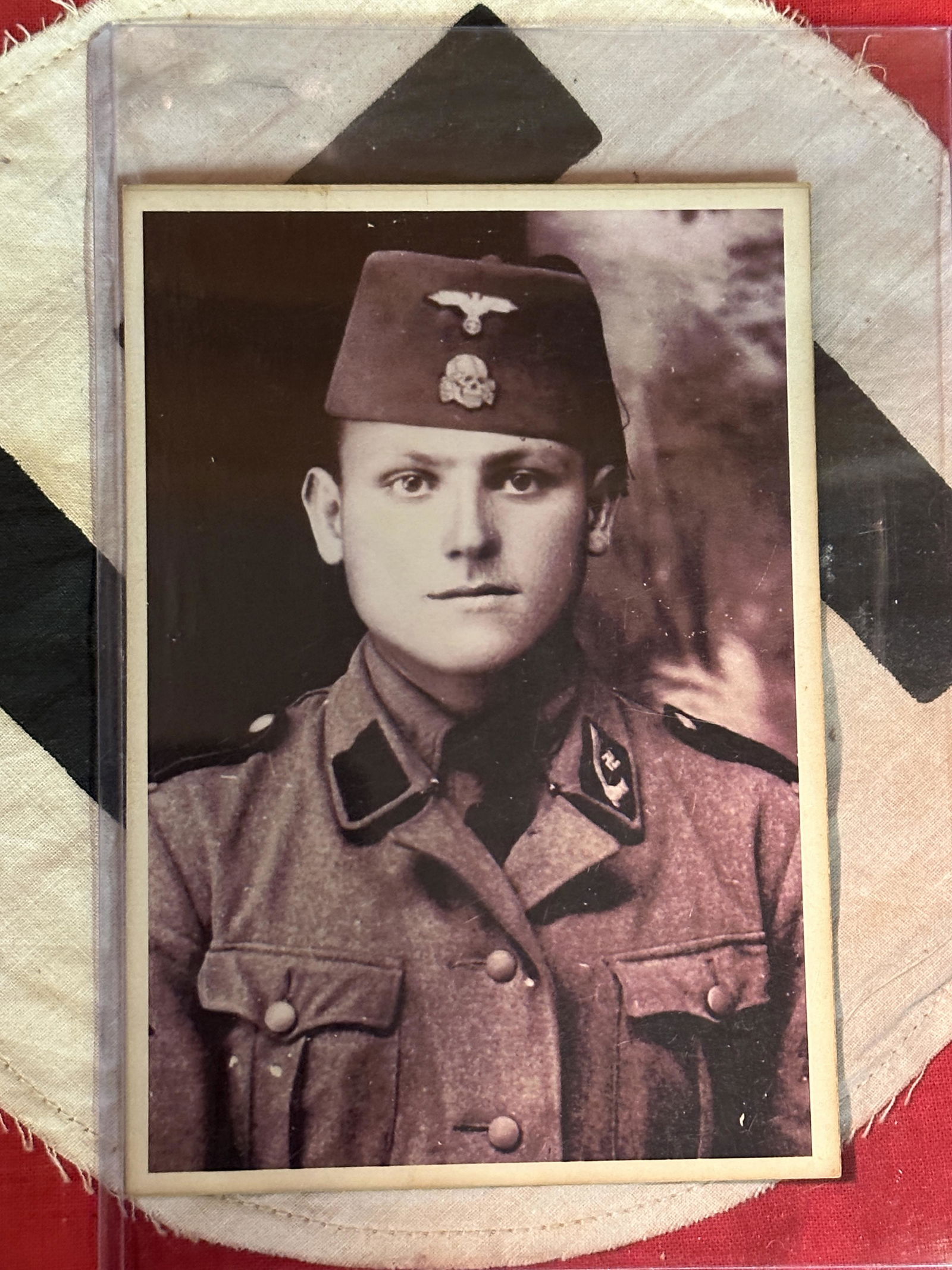 Ww2 German Waffen Totenkopf Ss Division Photograph Auction