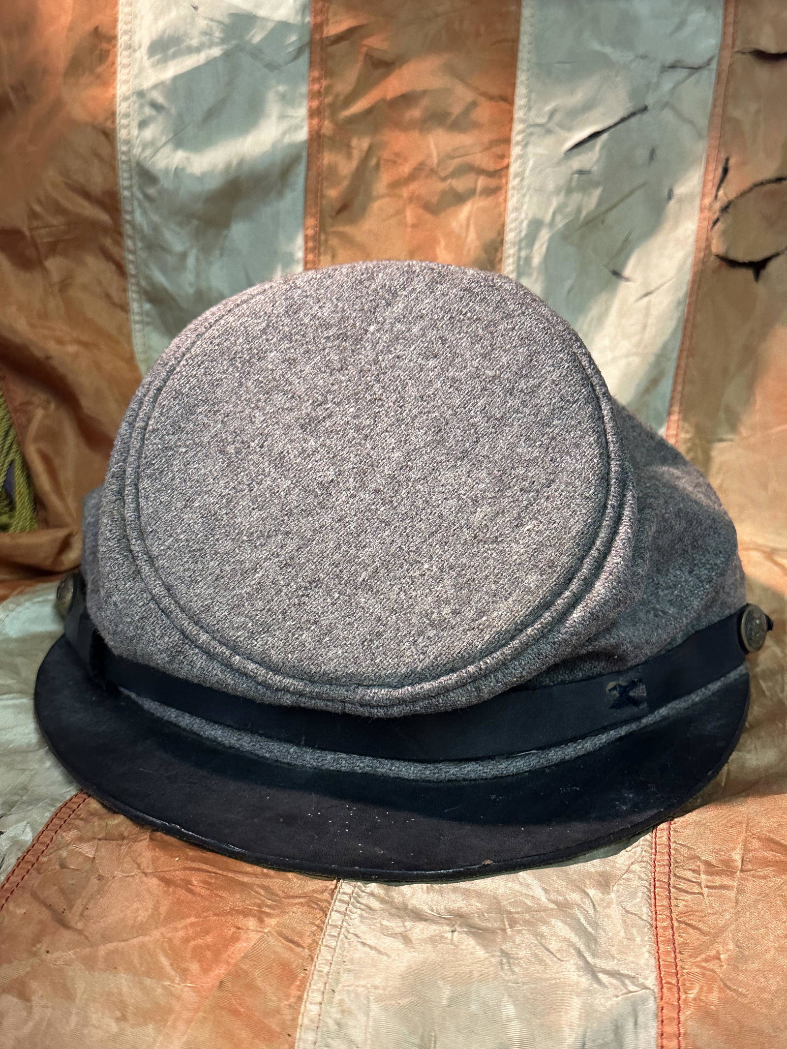 Barn Find Civil War Louisiana Confederate Forage Cap Hat Kepi - Johnny ...