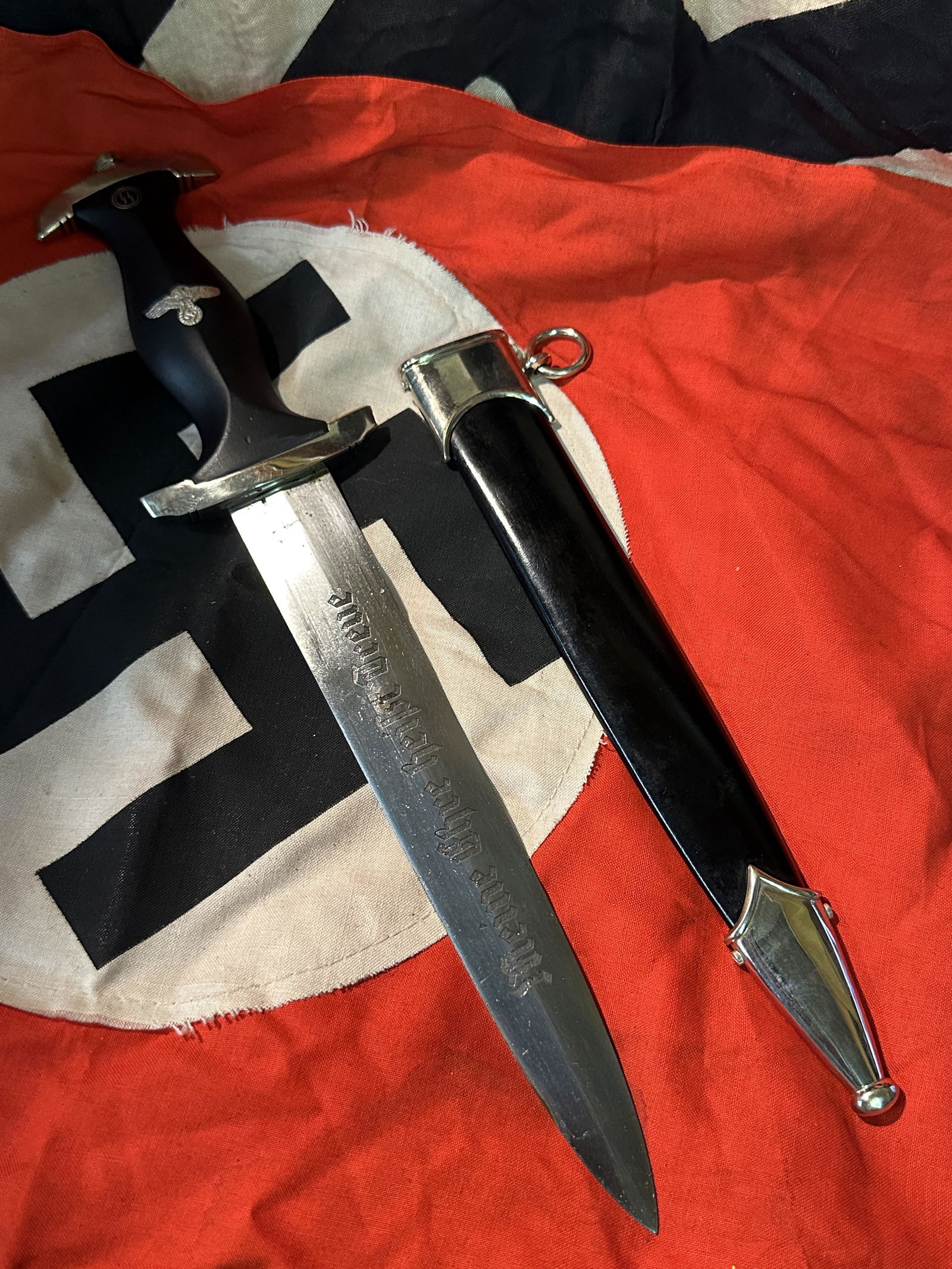 Rare Ww2 German Waffen-ss Dagger With Sheath By Boker Solingen Auction