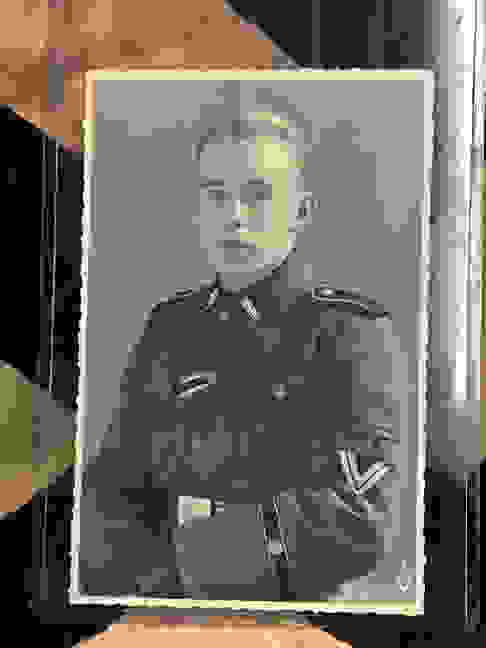 Ww2 German Waffen Ss Soldier Photograph In Complete Uniform Auction