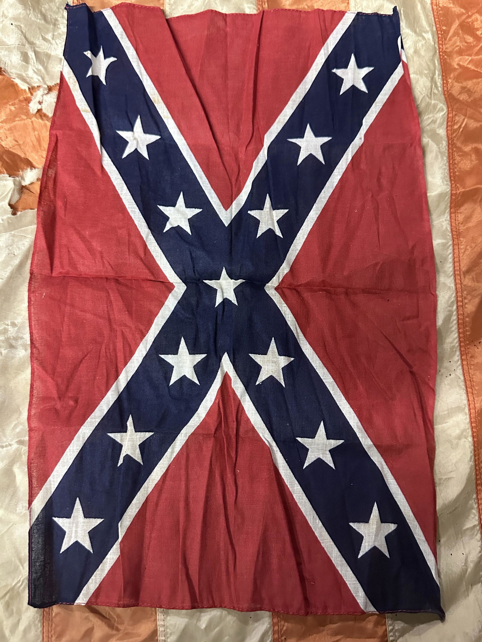 Rare Civil War Confederate Miniature Flag
