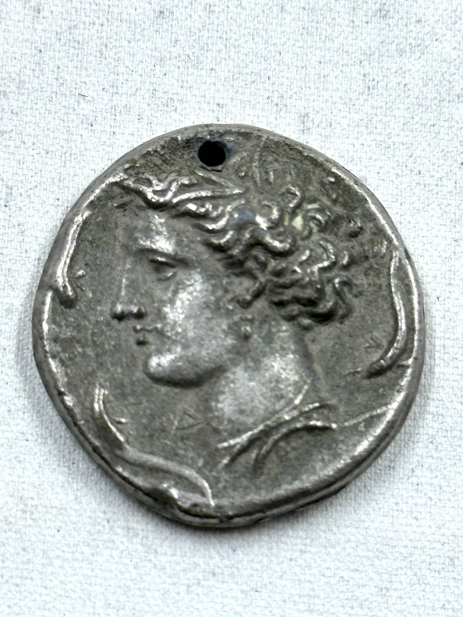 Ancient Greek Silver Queen Face Horses Dekadrachm Syracuse Sicily Coin ...