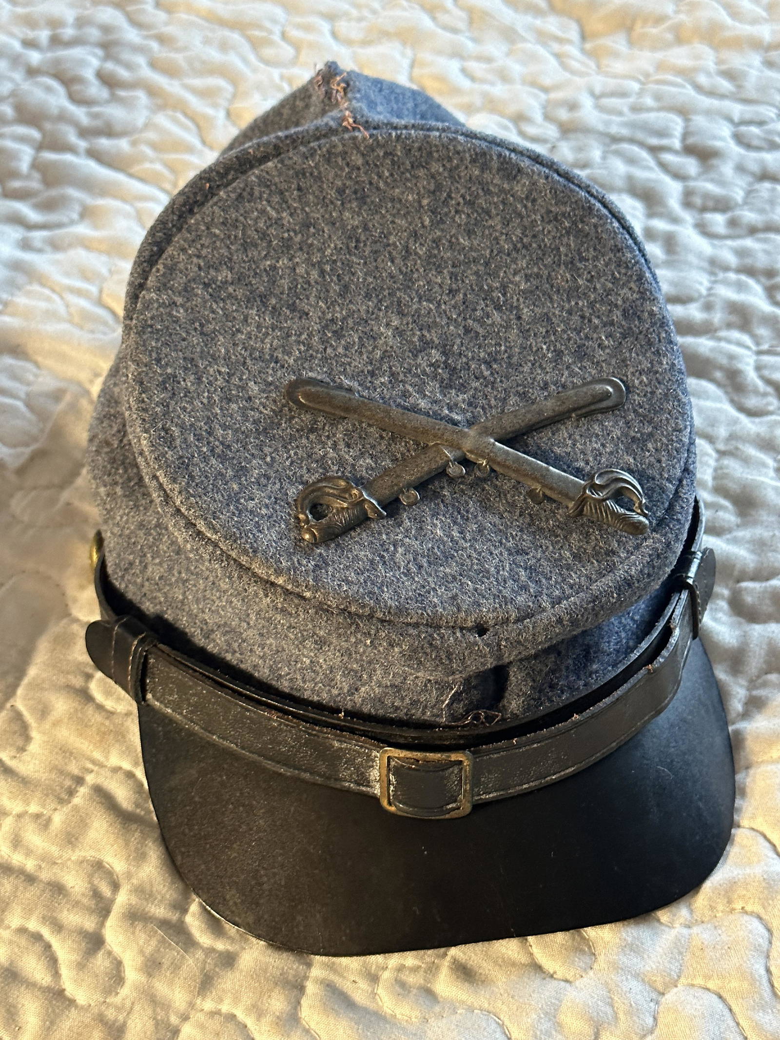 Rare Civil War Confederate Veterans Cavalry Kepi Hat Cap Auction