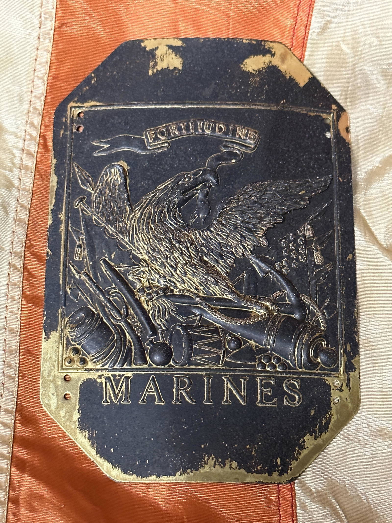 Pre Civil War Usmc Marine Corps Shako Hat Plate Auction
