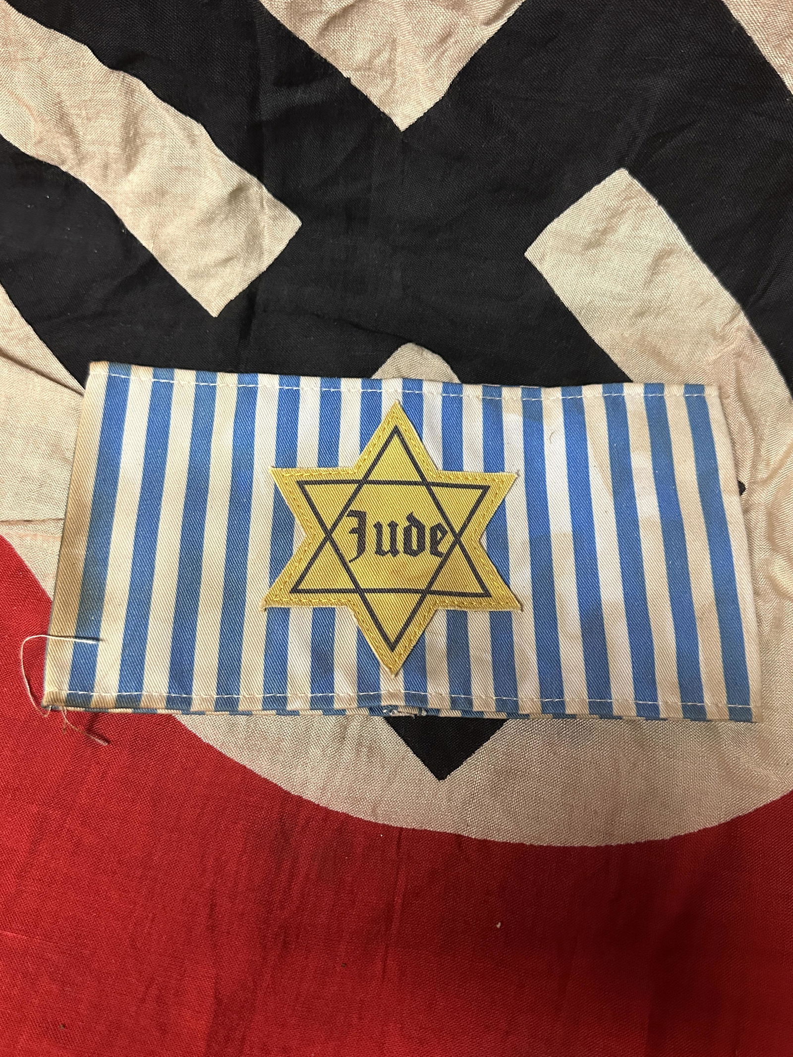 Rare Ww2 German Jewish Jude Star Concentration Camp Armband
