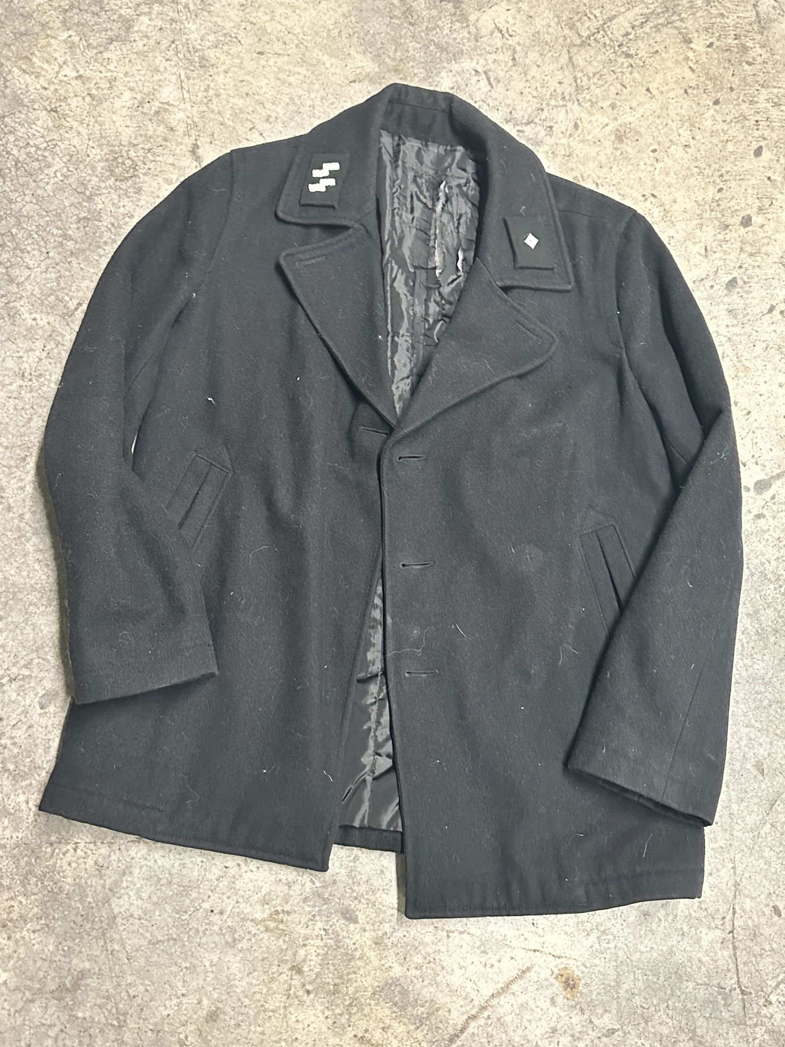 Rare Ww2 German Waffen Ss Officer Coat Jacket Auction