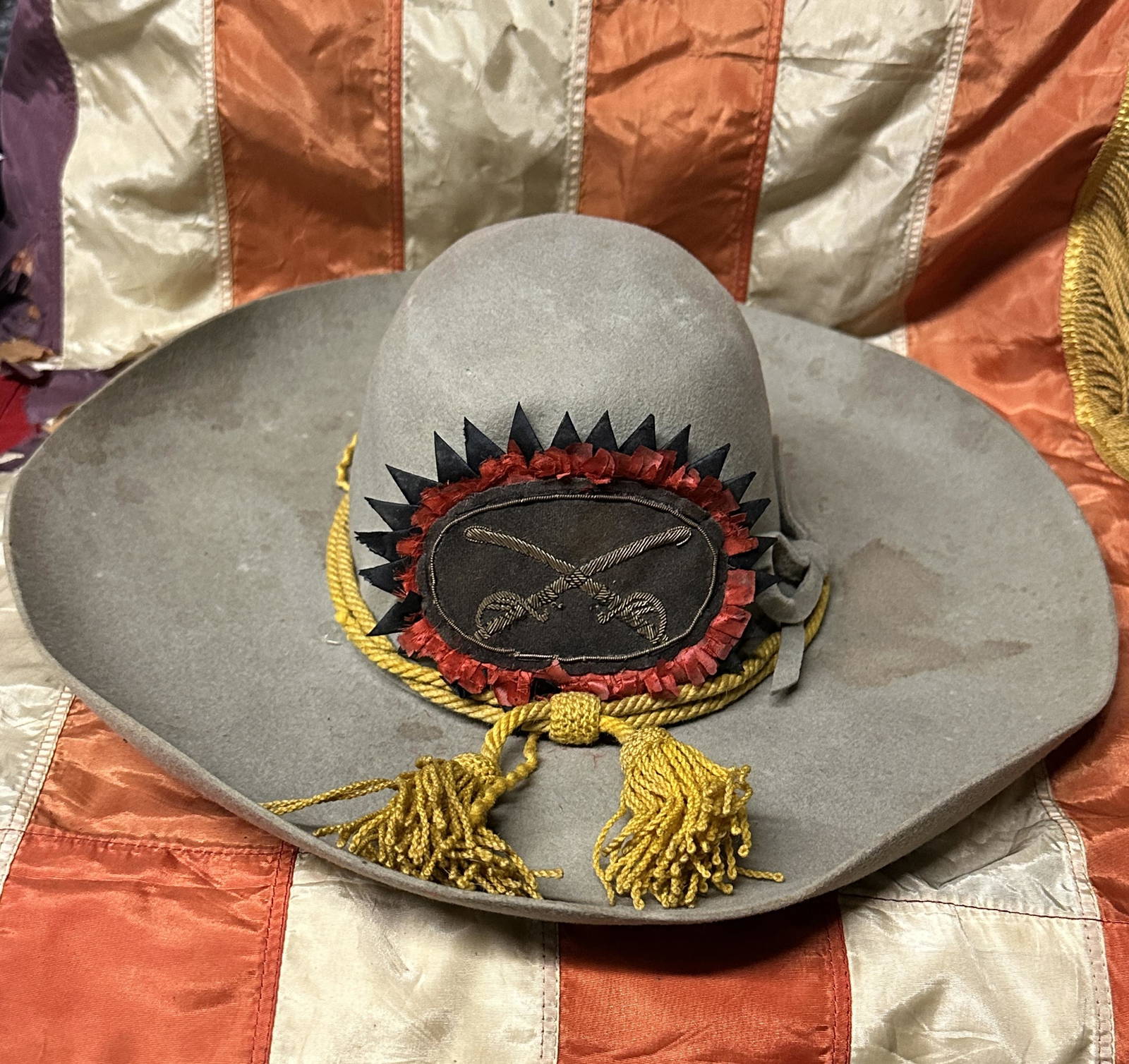 Decorated Civil War High Rank Confederate Cavalry Officer Slouch Hat ...
