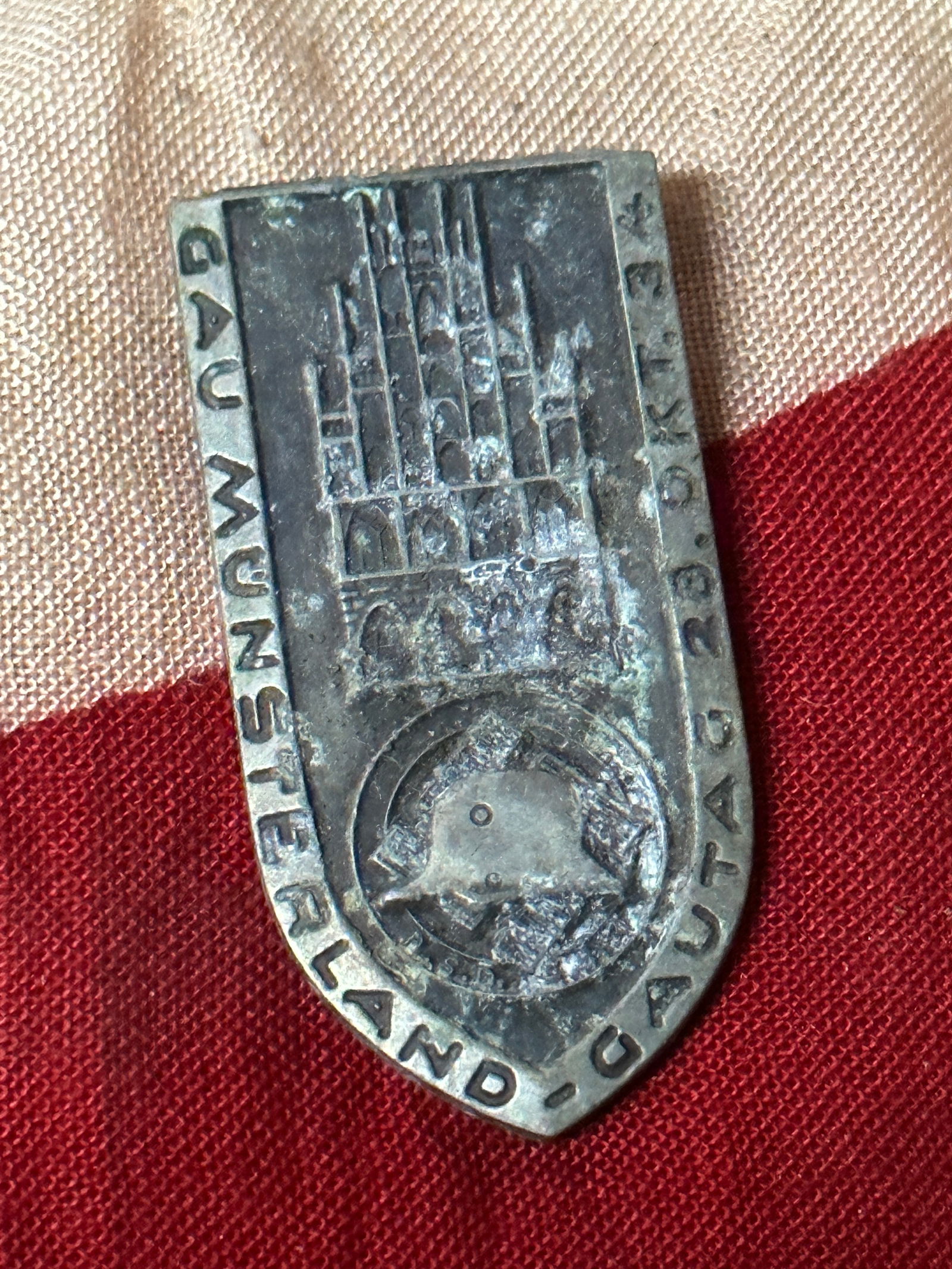 Ww2 German Gau Munsterland Gautag Tinnie Badge Auction