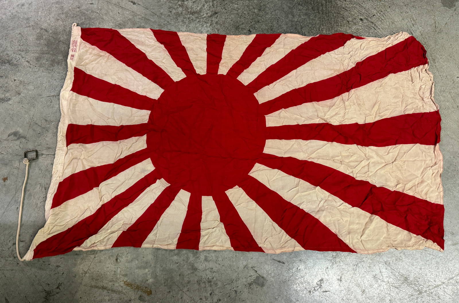 Ww2 Japanese Rising Sun Signed Flag Auction