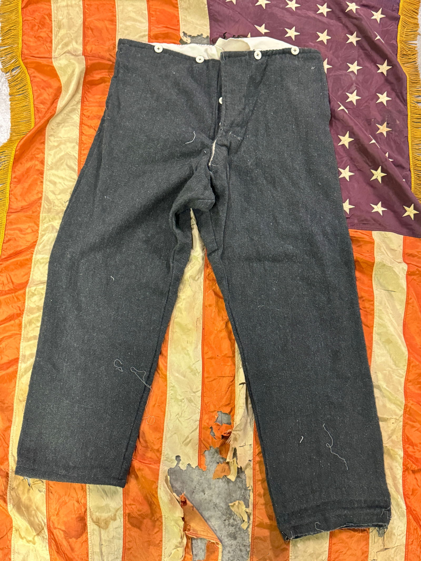 Rare Civil War Confederate Warrior Trousers Pants Auction