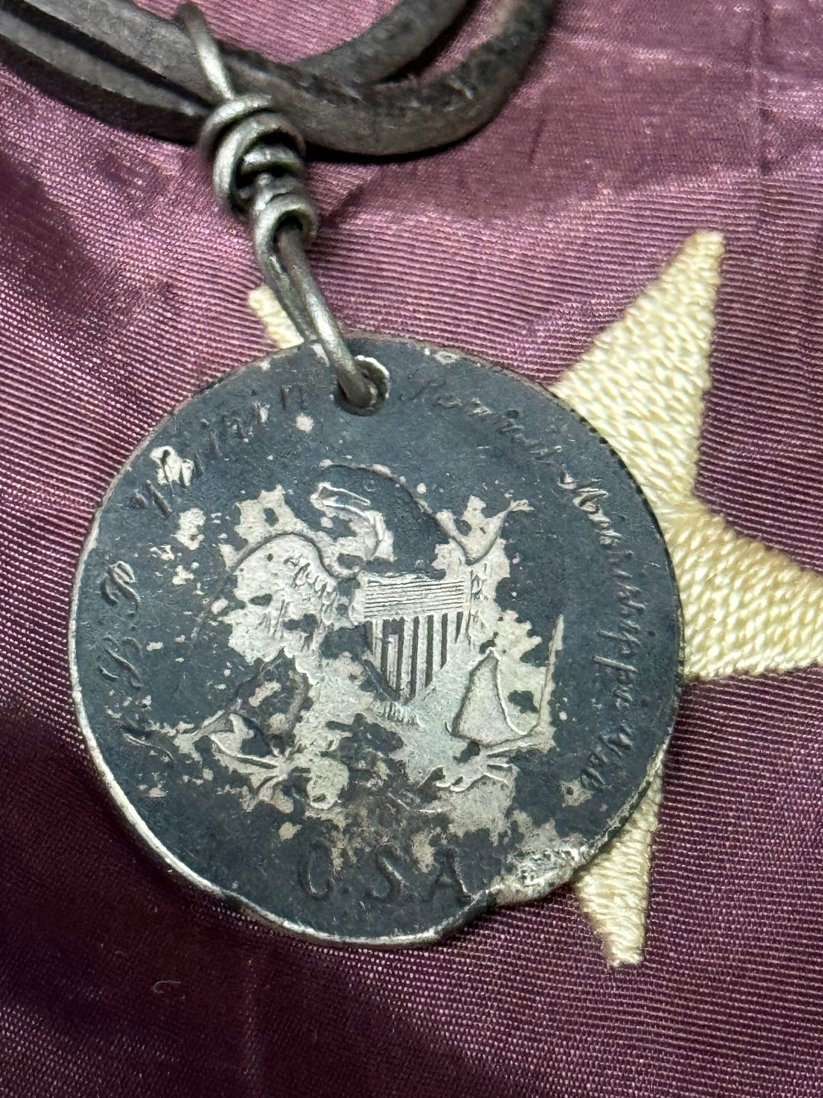 Civil War Confederate Csa Dog Tag To A.l.p. Vairin 2nd Mississipppi ...