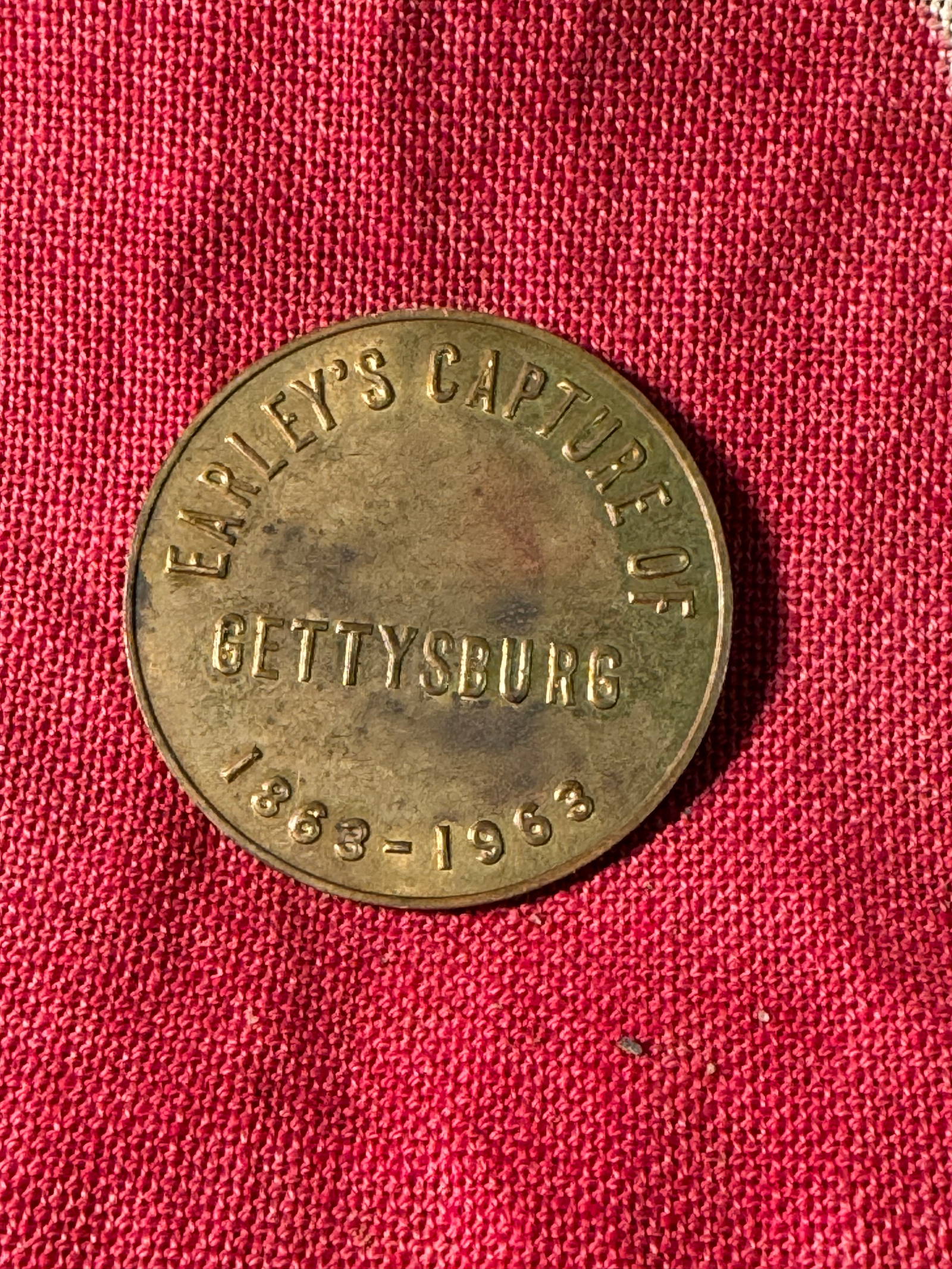 Civil War Centennial Earley's Capture Of Gettysburg 1863-1963 Token Auction