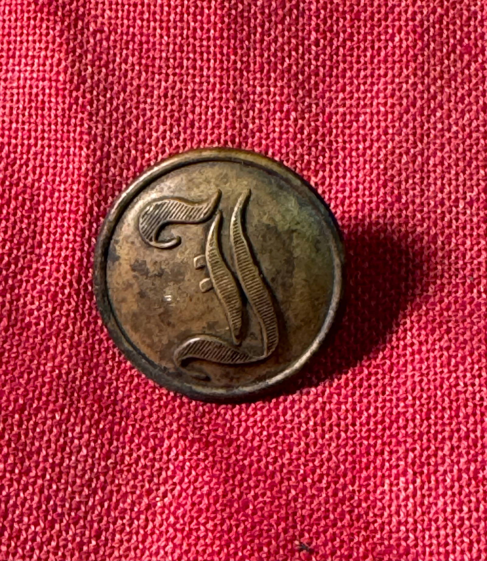 Rare Civil War Confederate Csa "i" Infantry Script Button By Waterbury ...