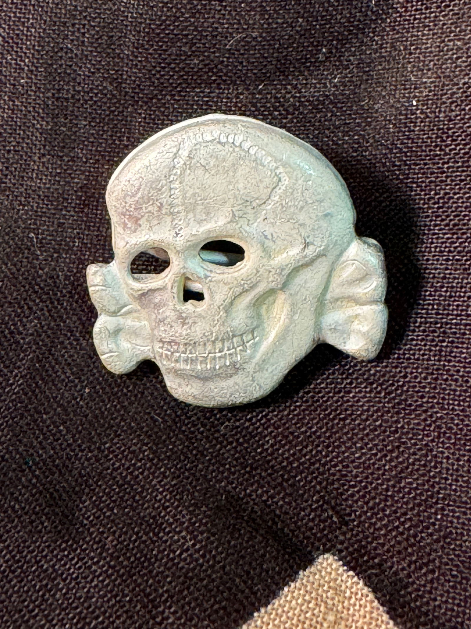 Ww2 German Latvian Waffen Ss Skull By Rzm 5/8