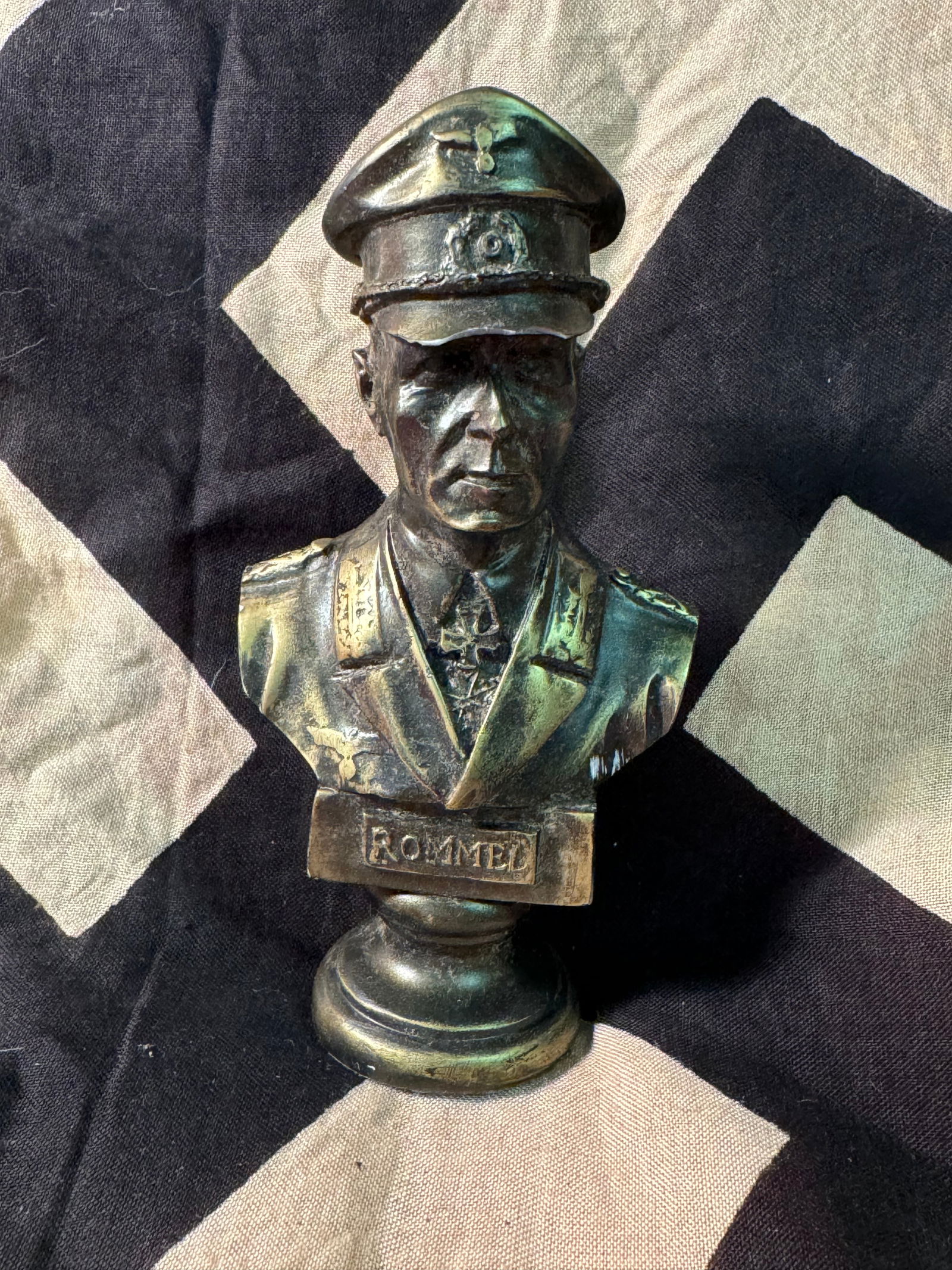 Rare Ww2 German Field Marshal Erwin Rommel Bust Or Statue Auction