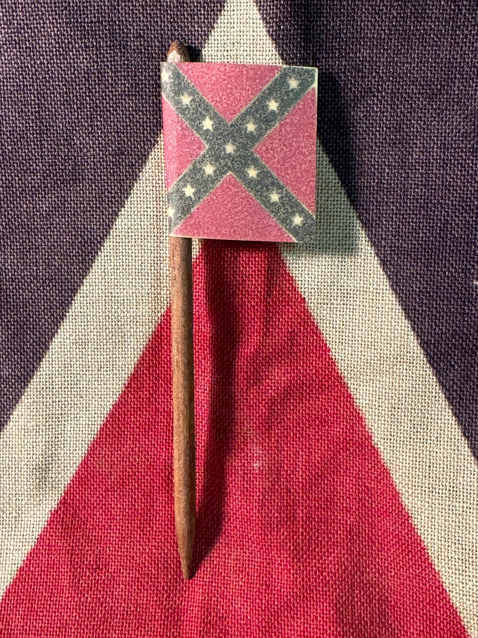 Csa Civil War Confederate Hand-flag Auction