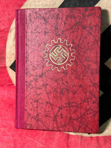 Id'd Ehlers Otto Ww2 German Daf Members Book With Writings