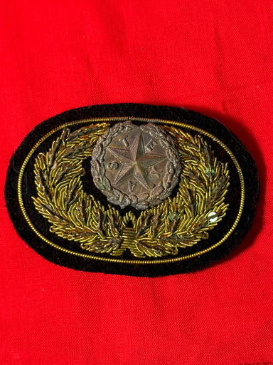 Rare Civil War Csa Confederate Texas Officer's Hat Insignia Badge