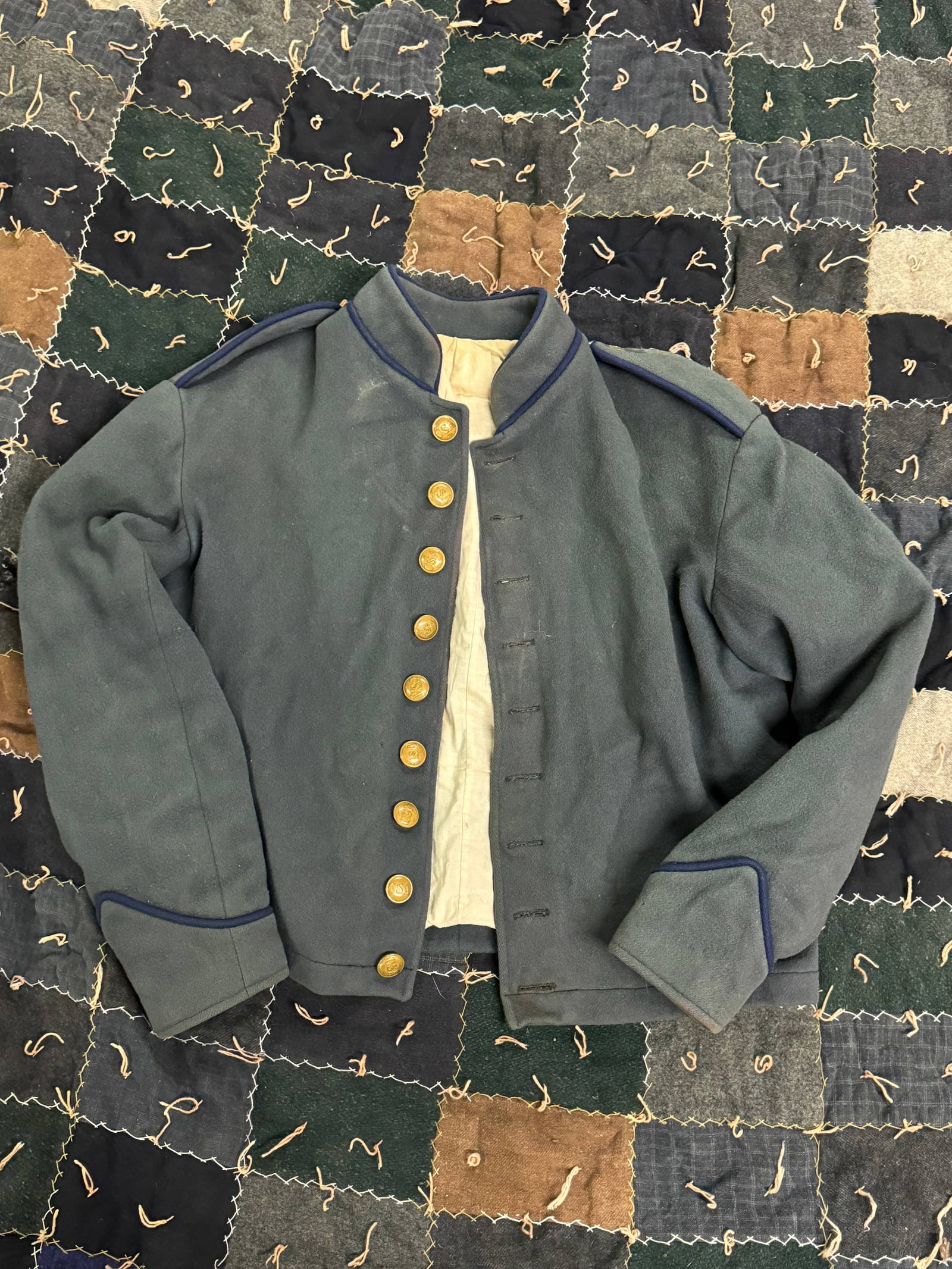 Ultra Rare Civil War Confederate Csa Infantry Shell Jacket With Csa ...