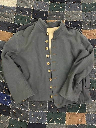 Rare Civil War Confederate Csa Infantry Officer Shell Jacket
