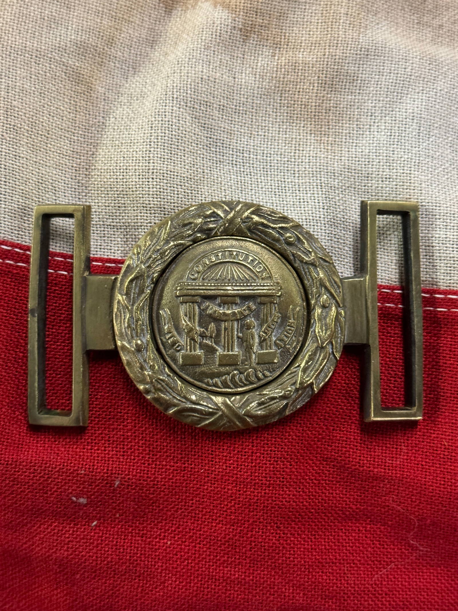 Rare Civil War Csa Confederate Georgia 2-piece Belt Buckle Auction
