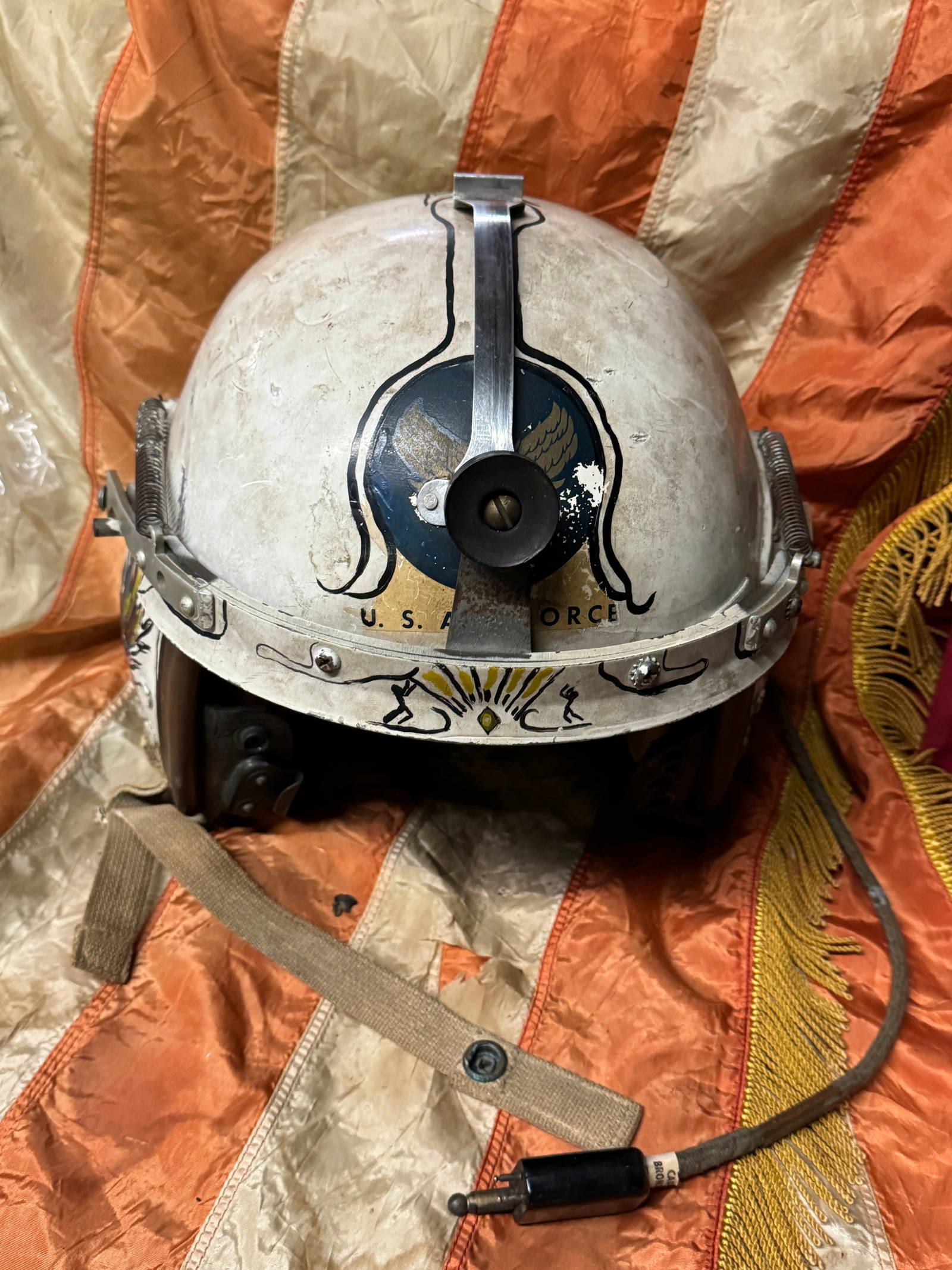 Rare Ww2 U.s. Air Force Flight Helmet Usaf P1 Auction