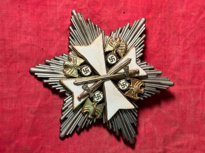 Ww2 German Order Of The German Eagle, Grand Cross Star With Swords In ...