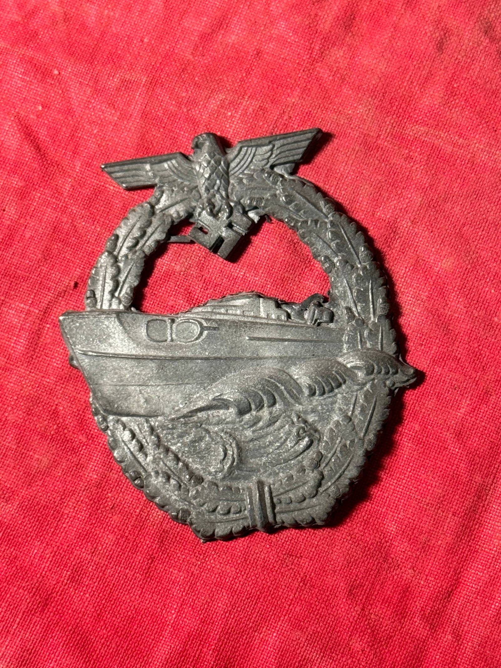 Ww2 German Kriesmarine Schnellboot E-boat Badge Auction