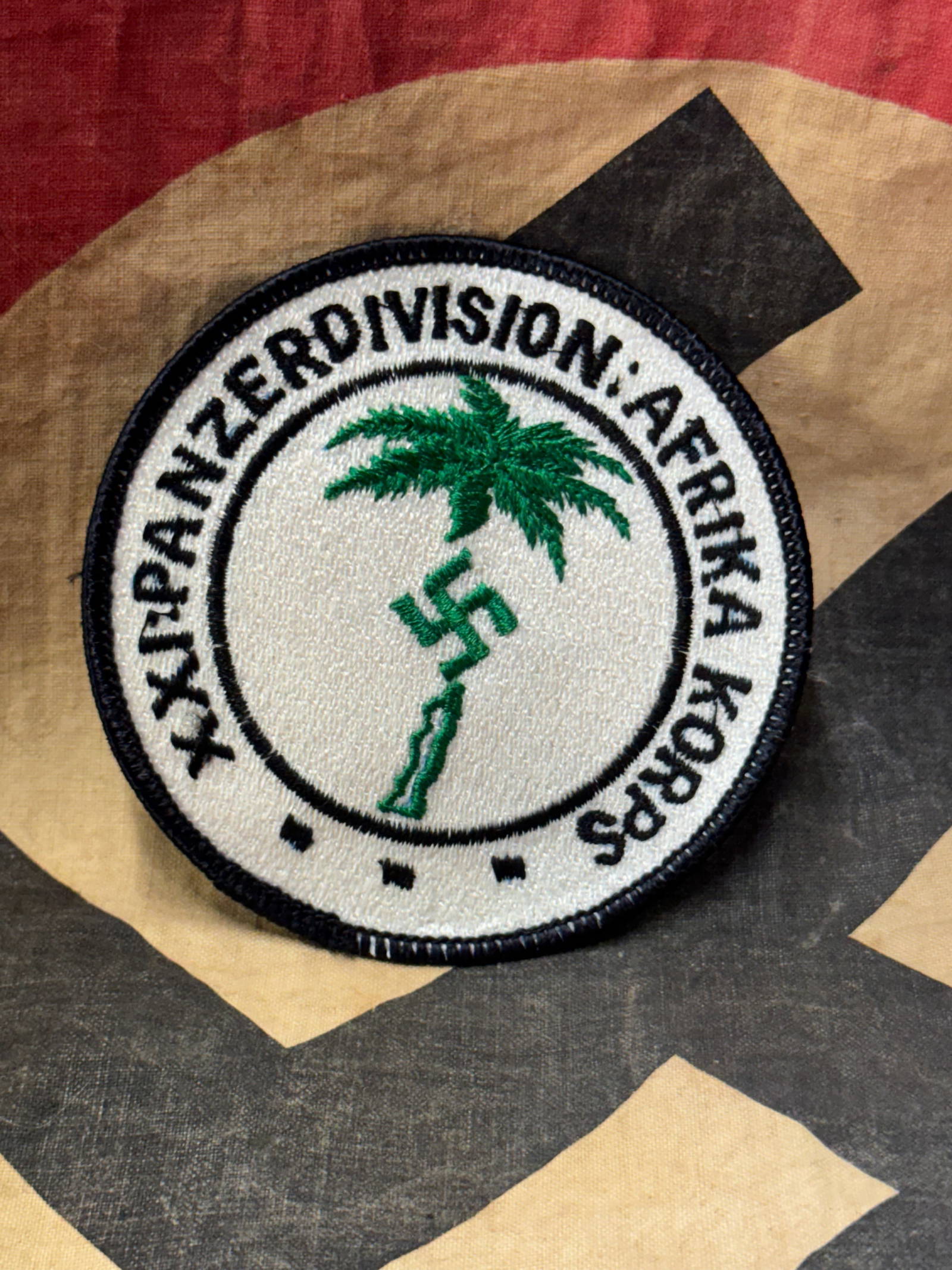 Ww2 German Afrika Korps Panzer Division Sleeve Patch With Rzm Paper Tag ...