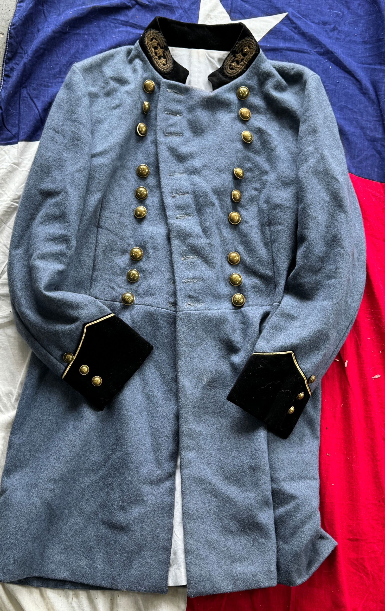 Civil War Confederate Csa Virginia 3 Star Officer Uniform Jacket Coat ...